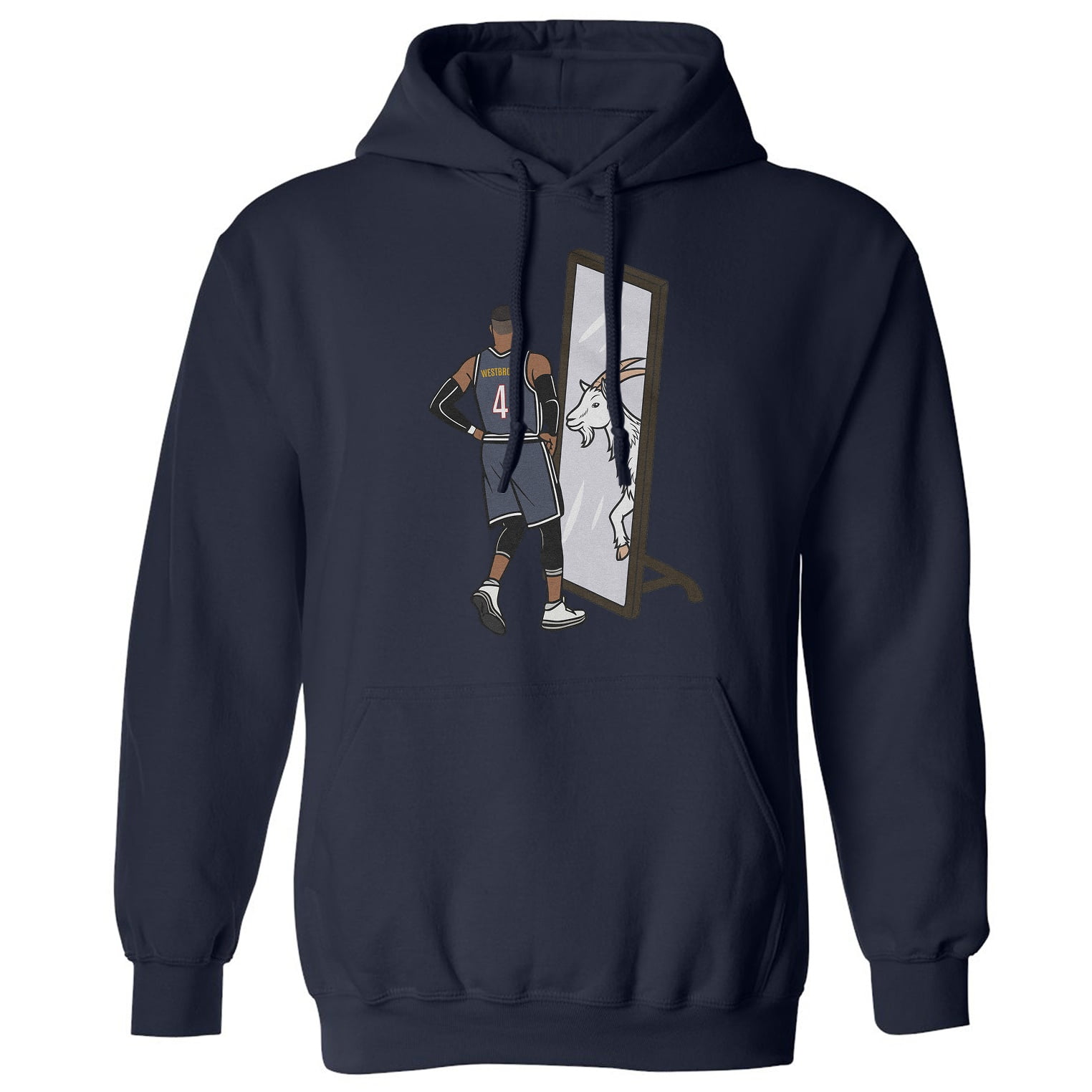 Westbrook Mirror Reflection - Denver Goat Player Unisex Hooded ...
