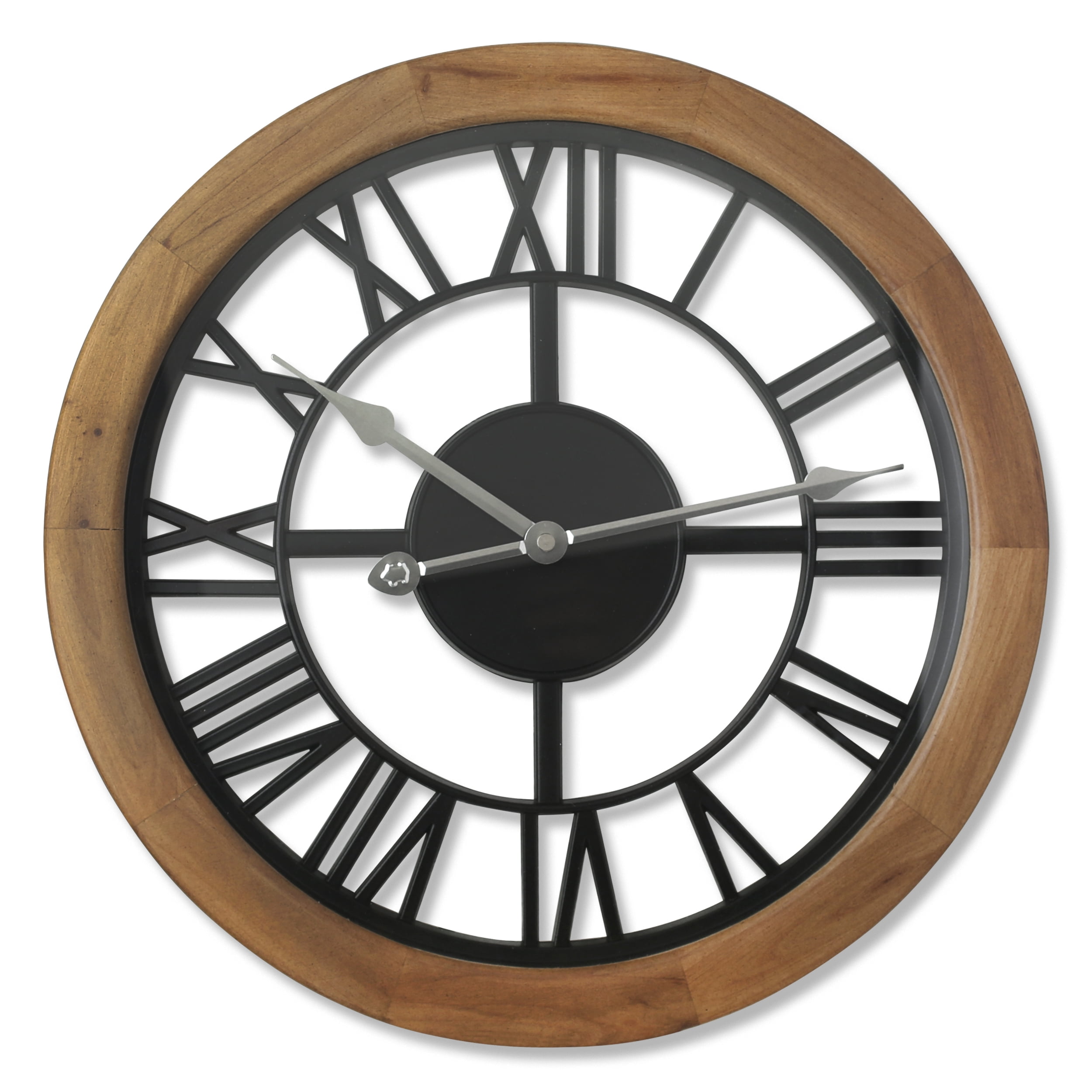 Westclox 15" See Through Wood Wall Clock - Walmart.com