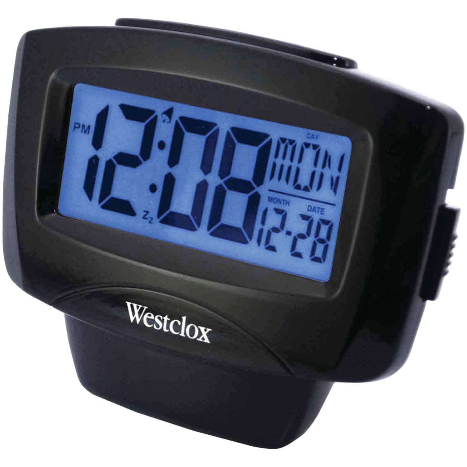 Westclox 72020 Large Easy-To-Read LCD Alarm Clock with Day/Date ...