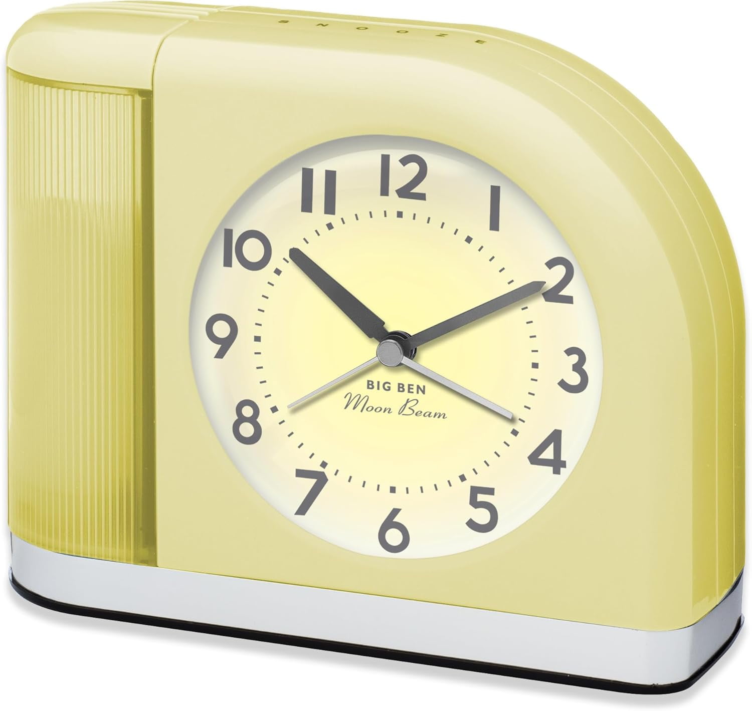 Westclox Big Ben Moon Beam Quartz Analog Alarm Clock Yellow with USB ...