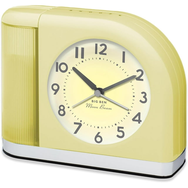 Westclox Big Ben Moon Beam Quartz Analog Alarm Clock Yellow with USB 44000Y - Walmart.com
