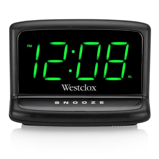 Westclox Large 1.4” LED Black Digital Alarm Clock - Model# 71035 ...
