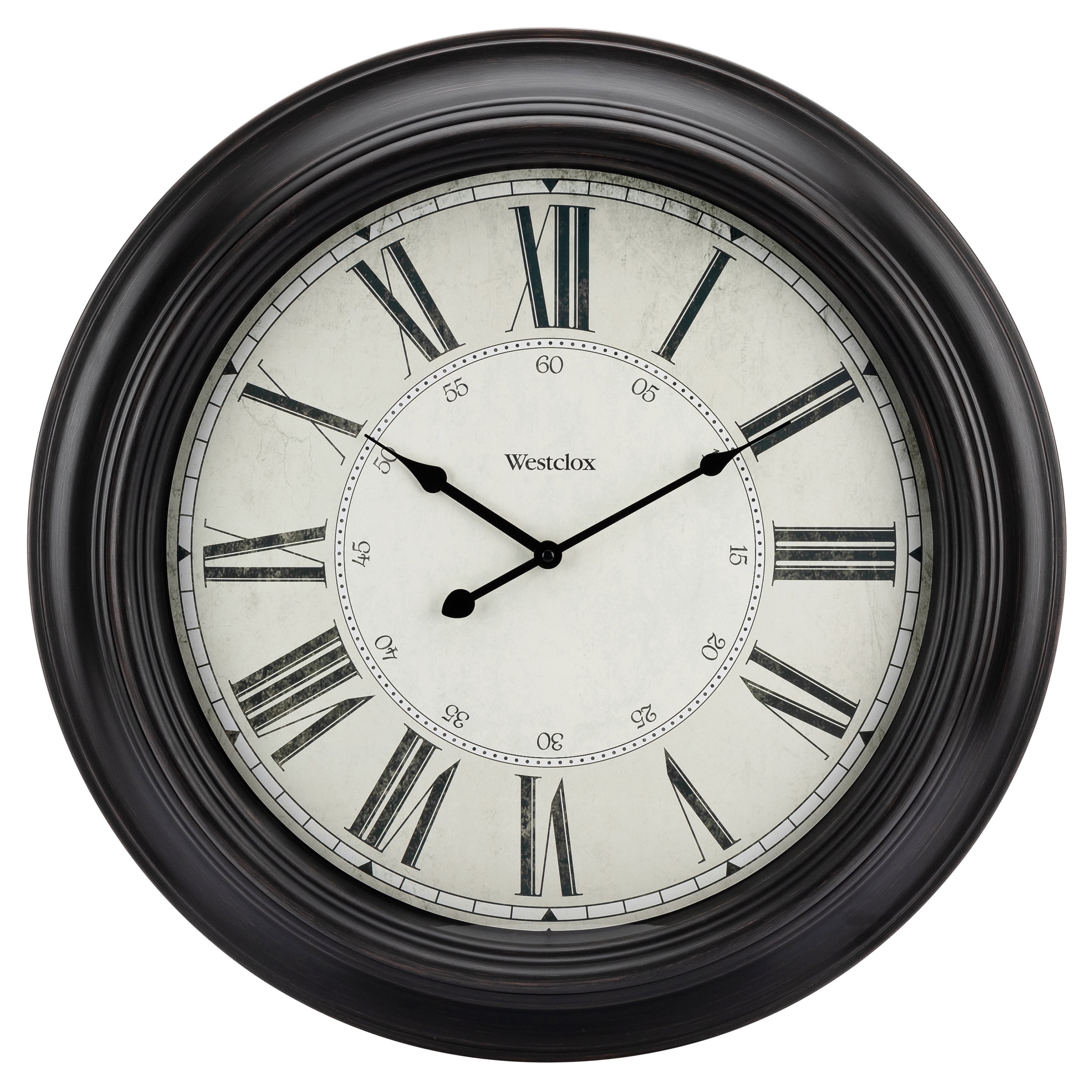 Westclox Round Extra Large Vintage Black Analog QA Wall Clock - Walmart.com