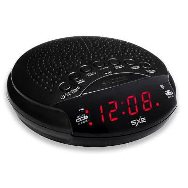 Westclox SXE86000 Bluetooth Speaker Alarm Clock Radio - Walmart.com