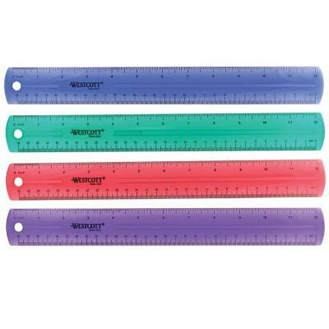 Westcott 12" Jewel Colored Ruler - Walmart.com