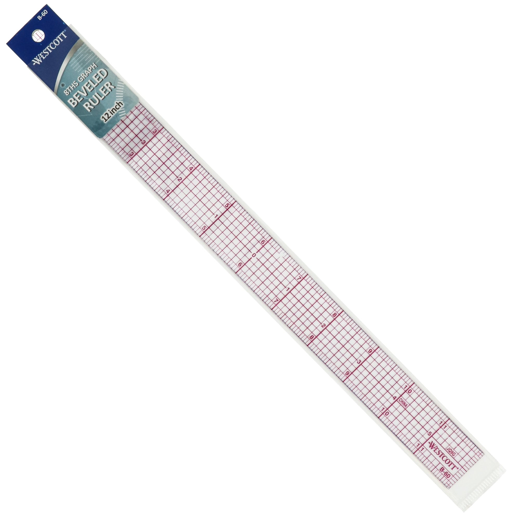 Westcott 12" Standard Beveled Ruler - Walmart.com