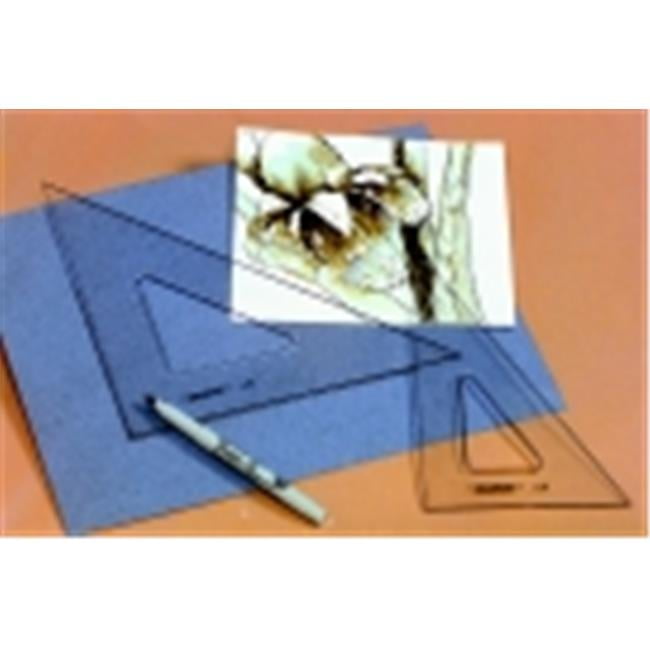 Westcott 30-60 Degree Transparent Triangular Polystyrene Ruler ...
