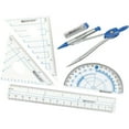 Westcott 6 Piece Geometry Tools Set with Plastic Pouch - Walmart.com