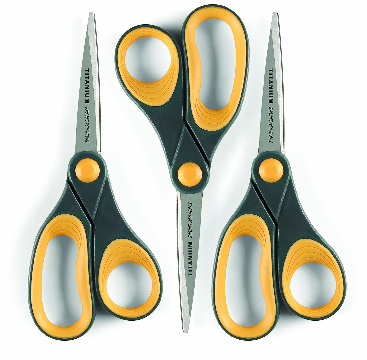 Westcott 8-Inch Titanium Non-Stick Straight Scissor, 3 Pack - Walmart.com