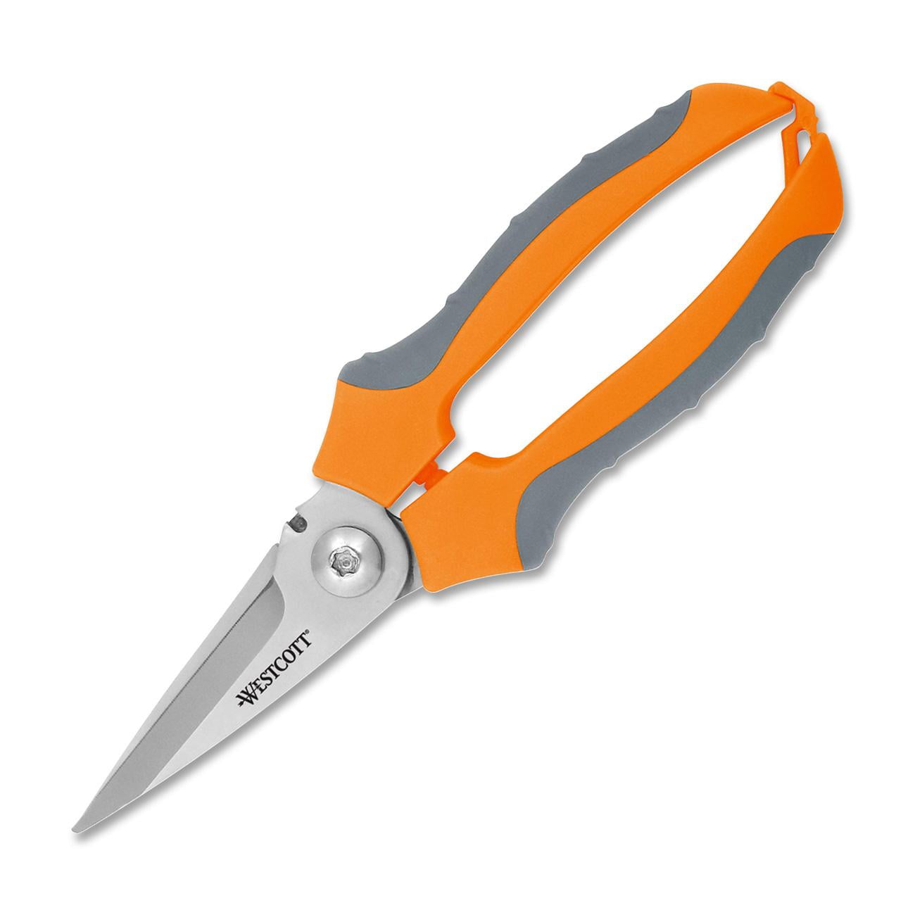 Westcott, ACM47217, Elite Stainless Steel Snips, 1 Each, Orange Handle ...