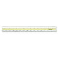 Westcott Acrylic Data Highlight Reading Ruler With Tinted Guide, 15 ...
