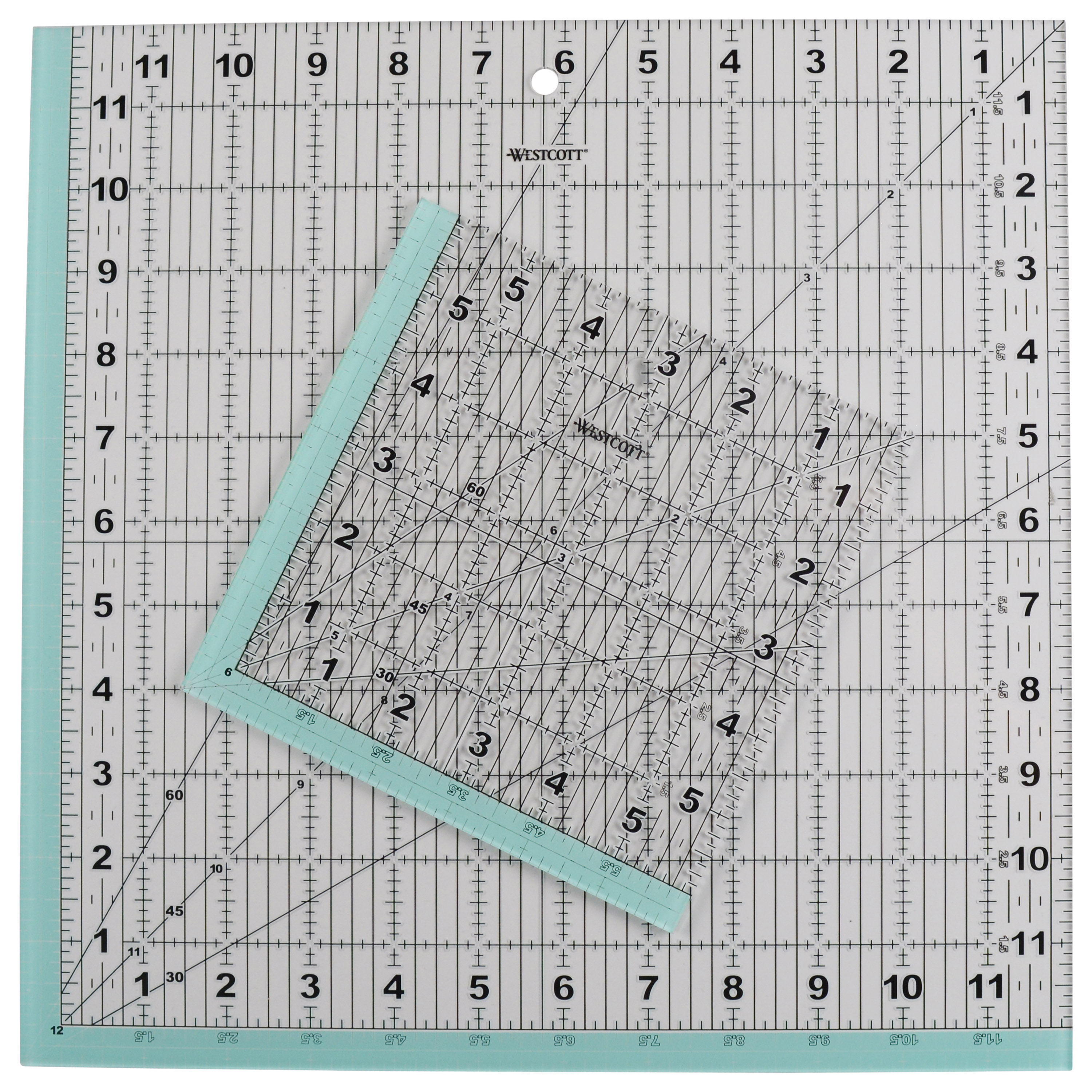 Clear Flexible Acrylic Ruler, Standard/metric, 12" Long, Clear | Bundle ...