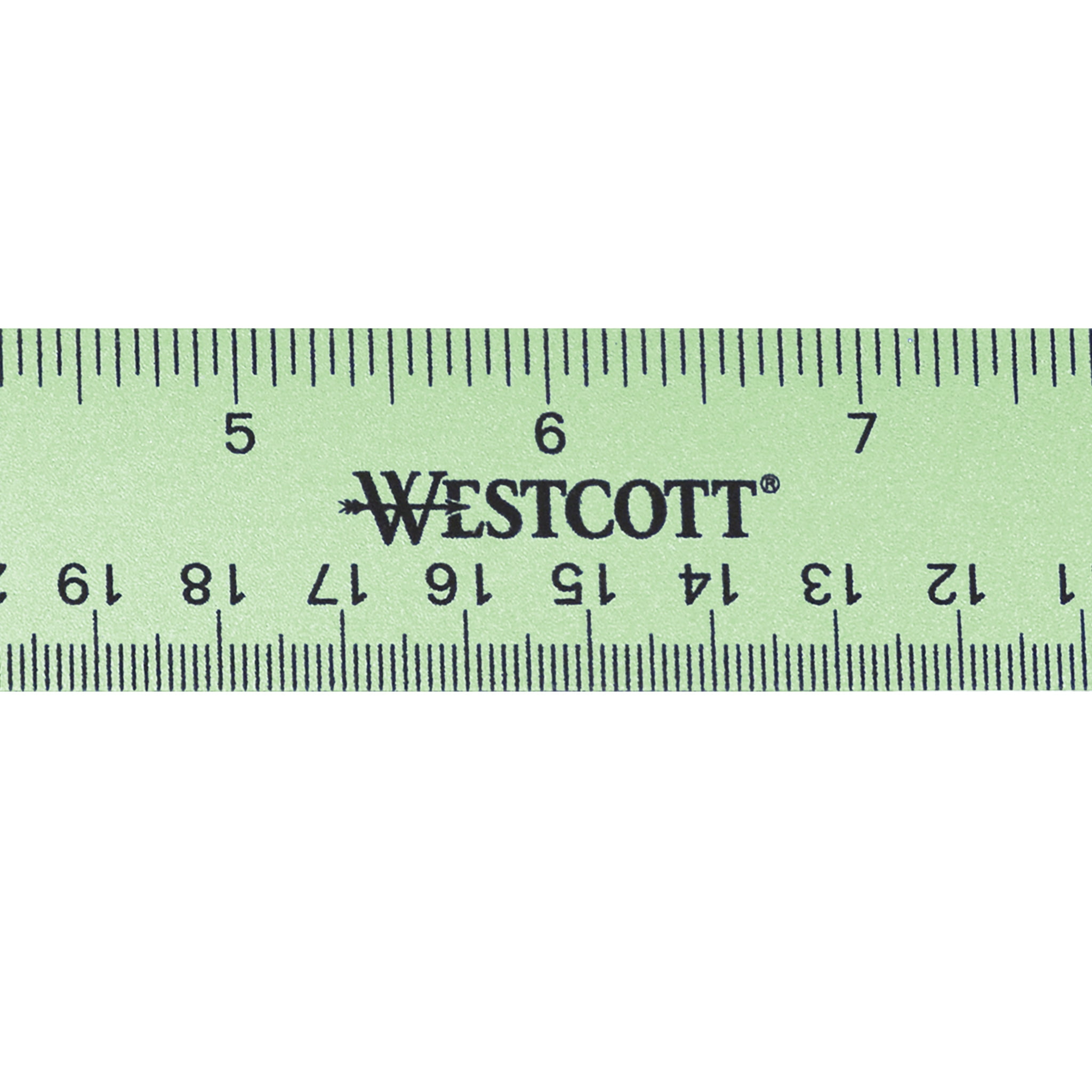 Westcott 12" Aluminum Ruler, English, Metric, 0.2 lb., High School ...