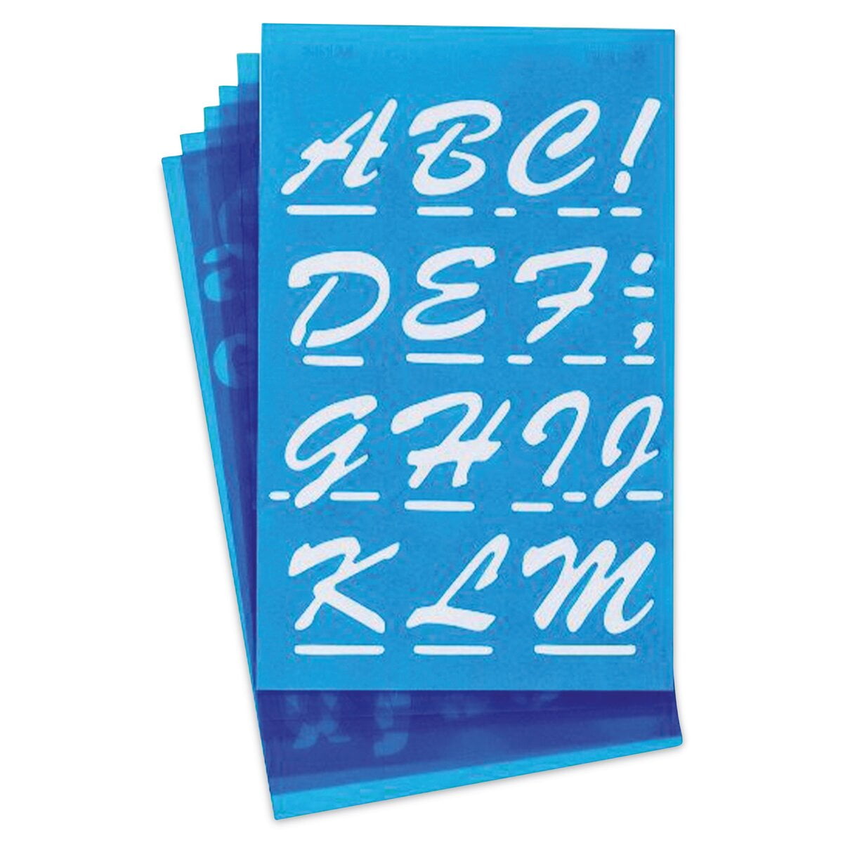 Westcott BetterLetter Plastic Letter Stencils - 2", Capital and Lower ...