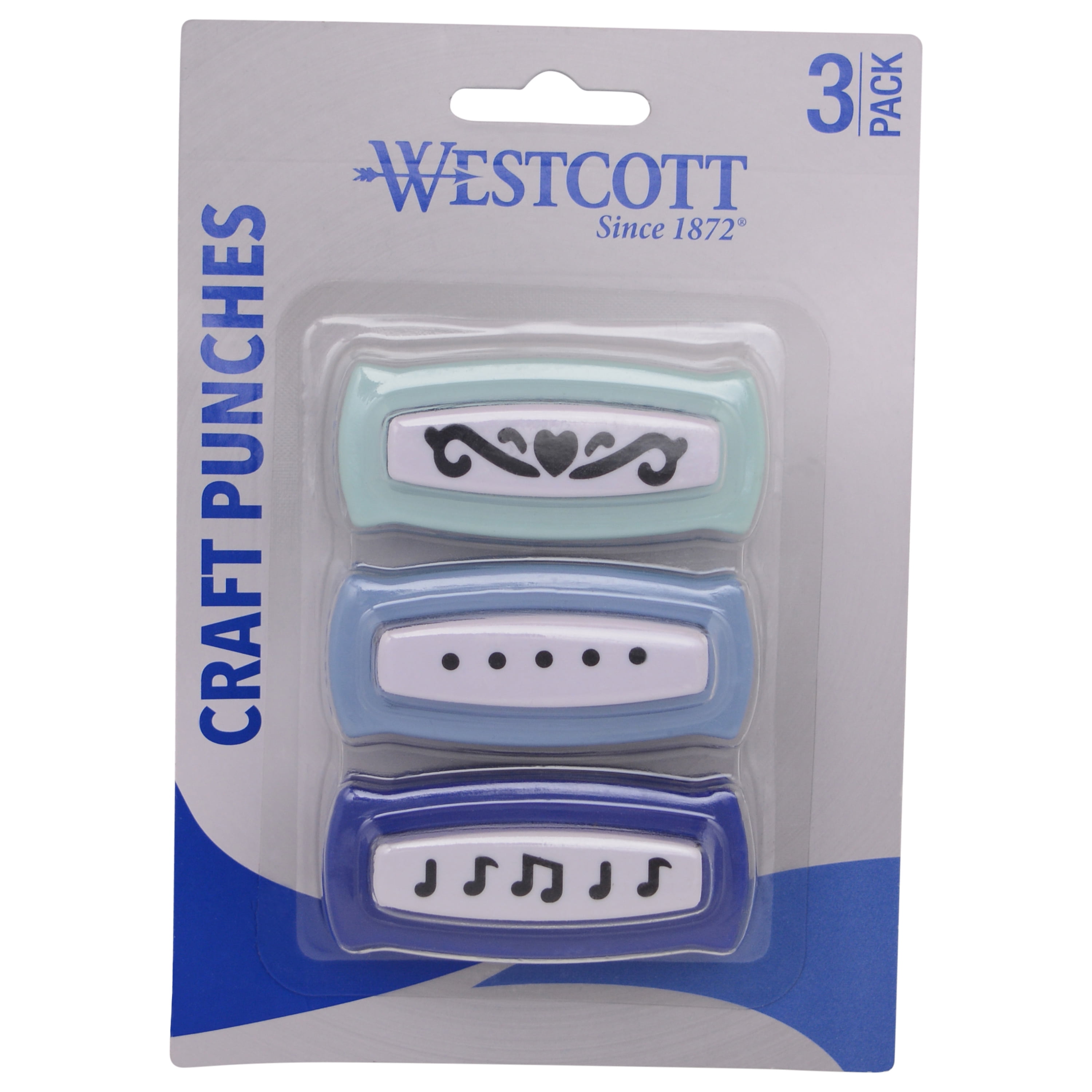 Westcott Boarders and Edging Paper Punch Set, for Craft, Multi-Color, 3 ...