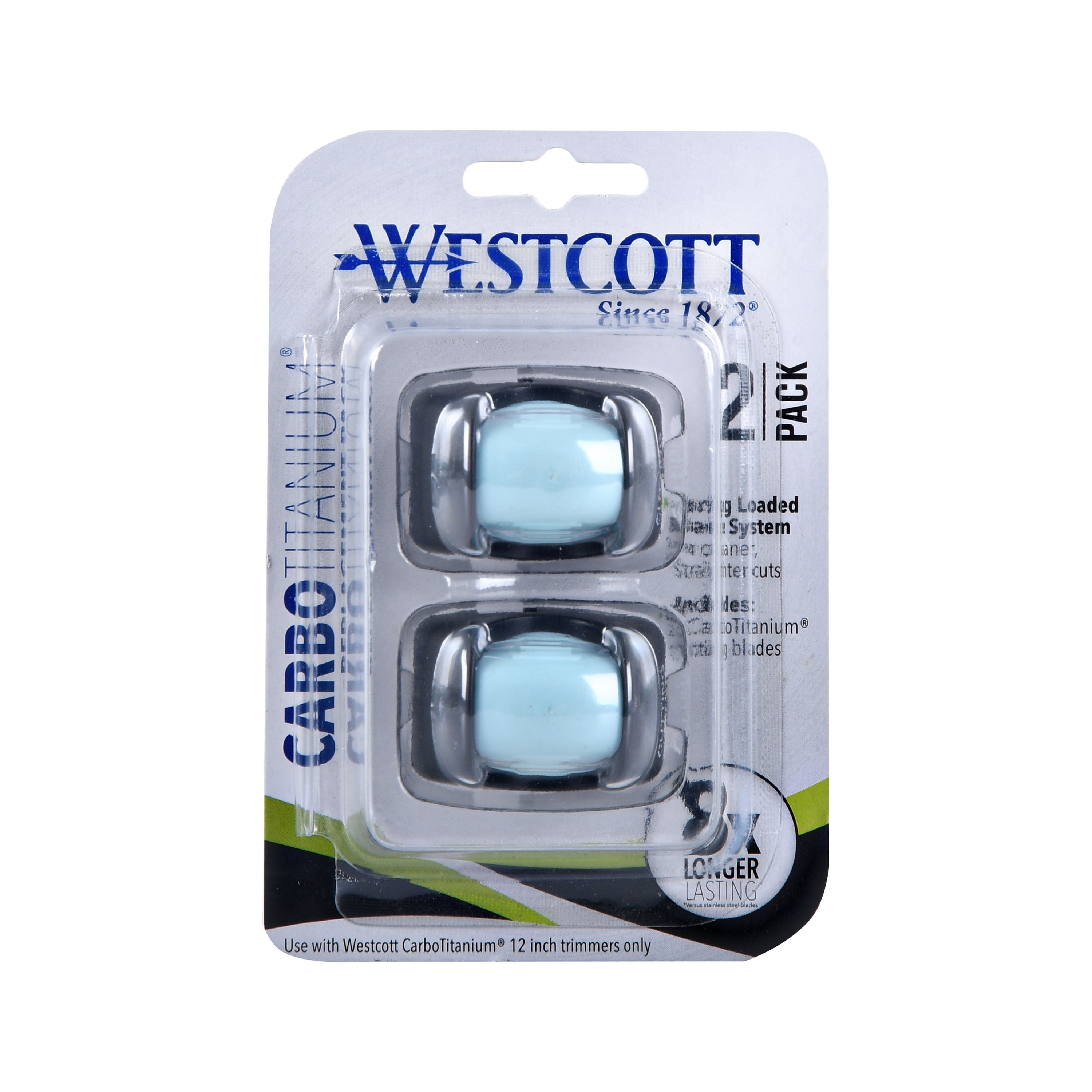 Westcott Carbo Titanium Replacement Blades, for 12" Trimmers, Black ...