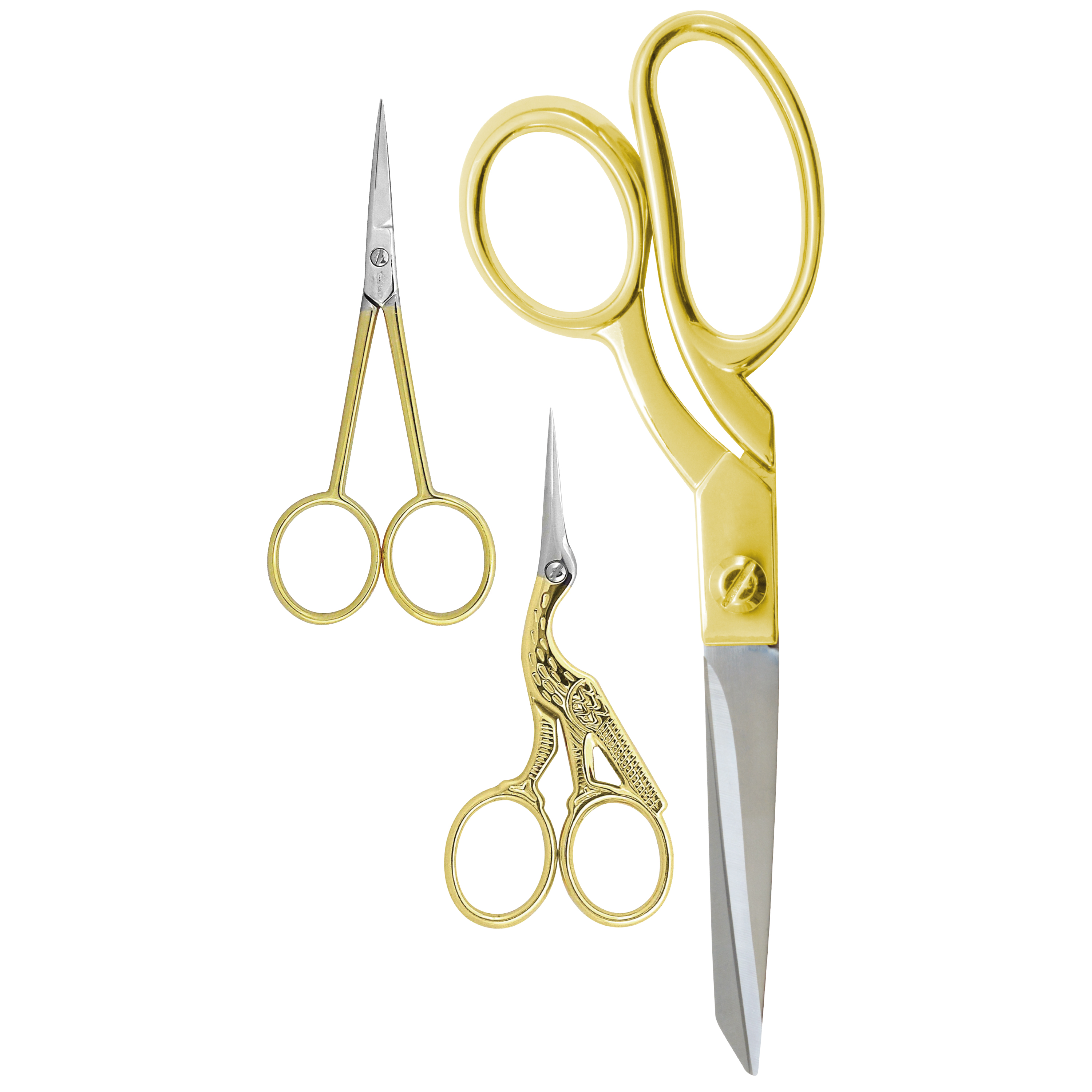Allary Patterned Handle Embroidery Scissors 4" 18pc Display-Optical ...