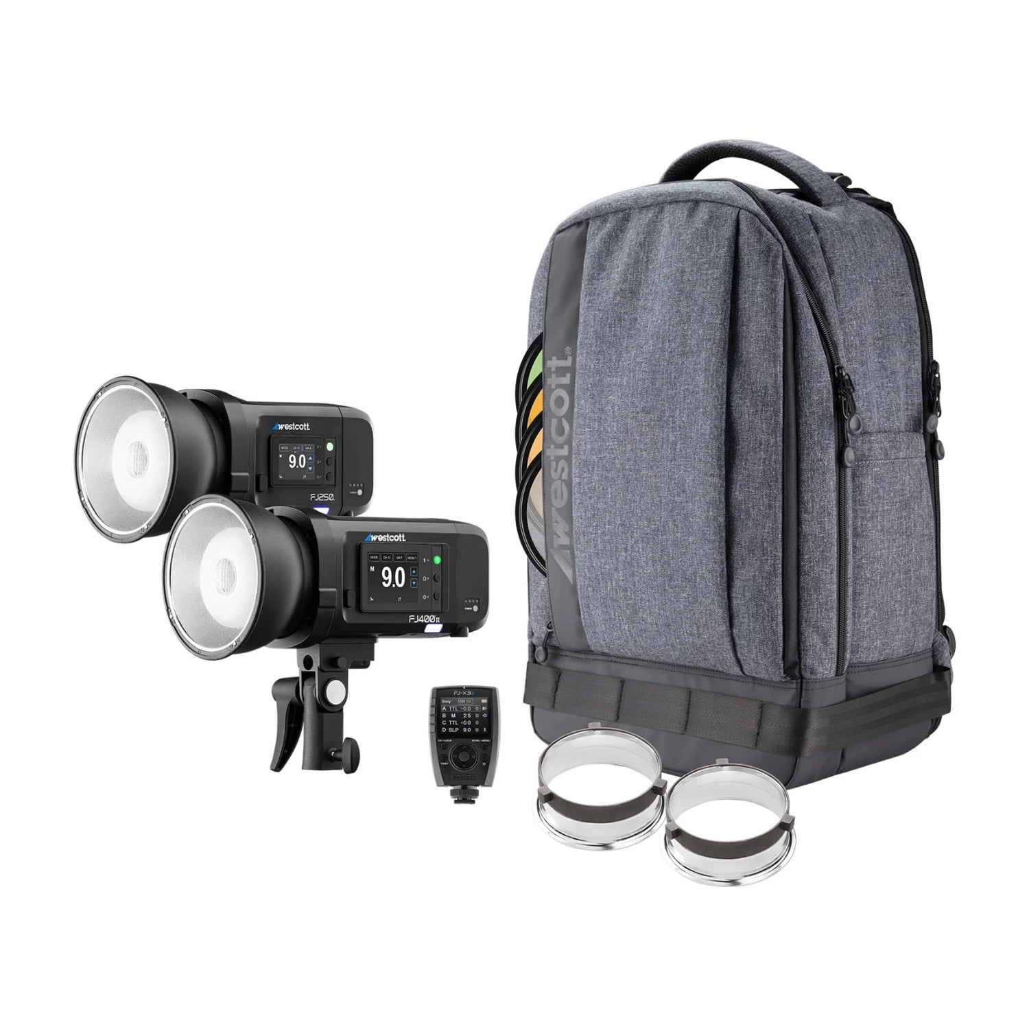 Westcott FJ Wireless 2-Light Portable Portrait Flash Kit with FJ-X3 ...