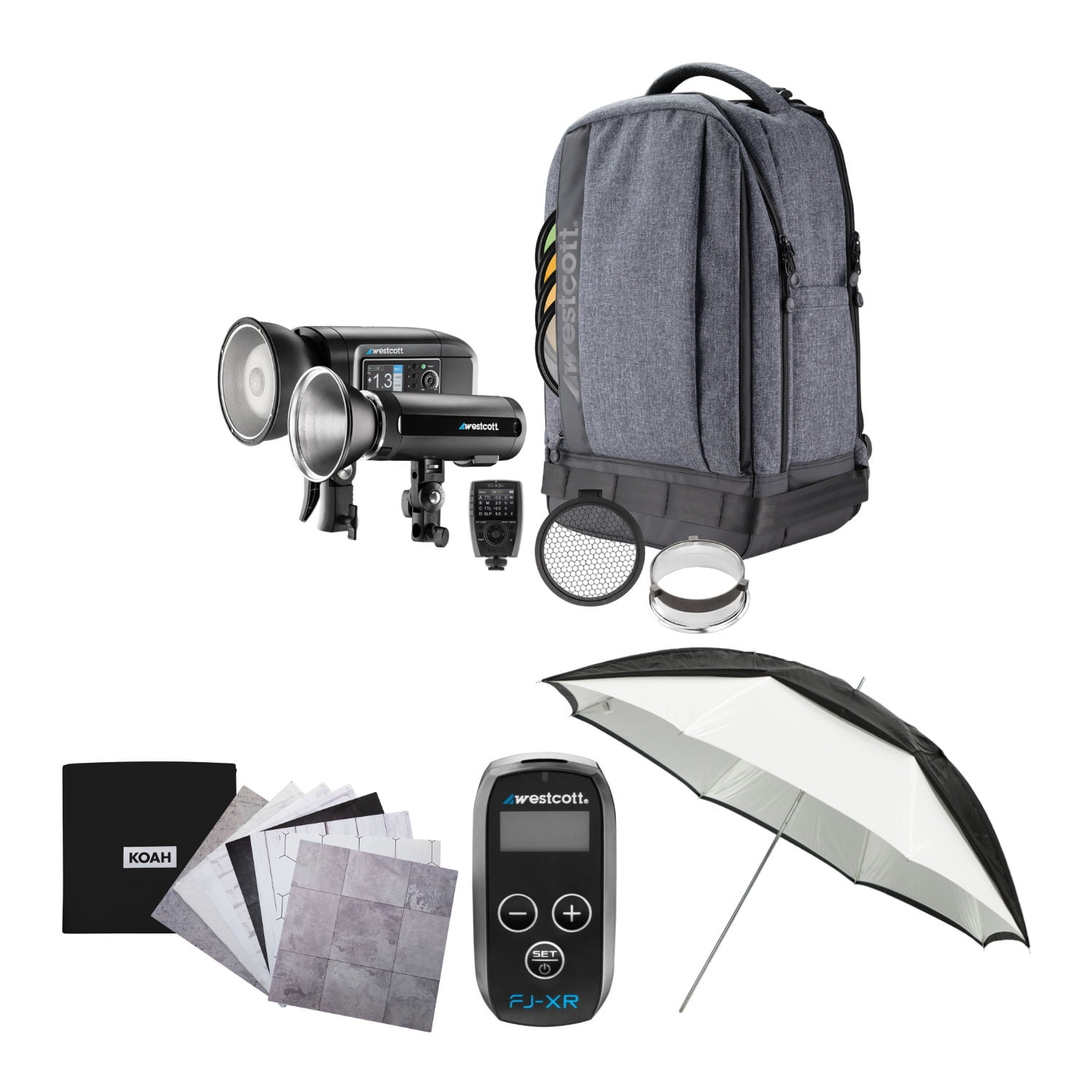 Westcott FJ Wireless 2-Light Portable Portrait Flash Kit with Trigger ...