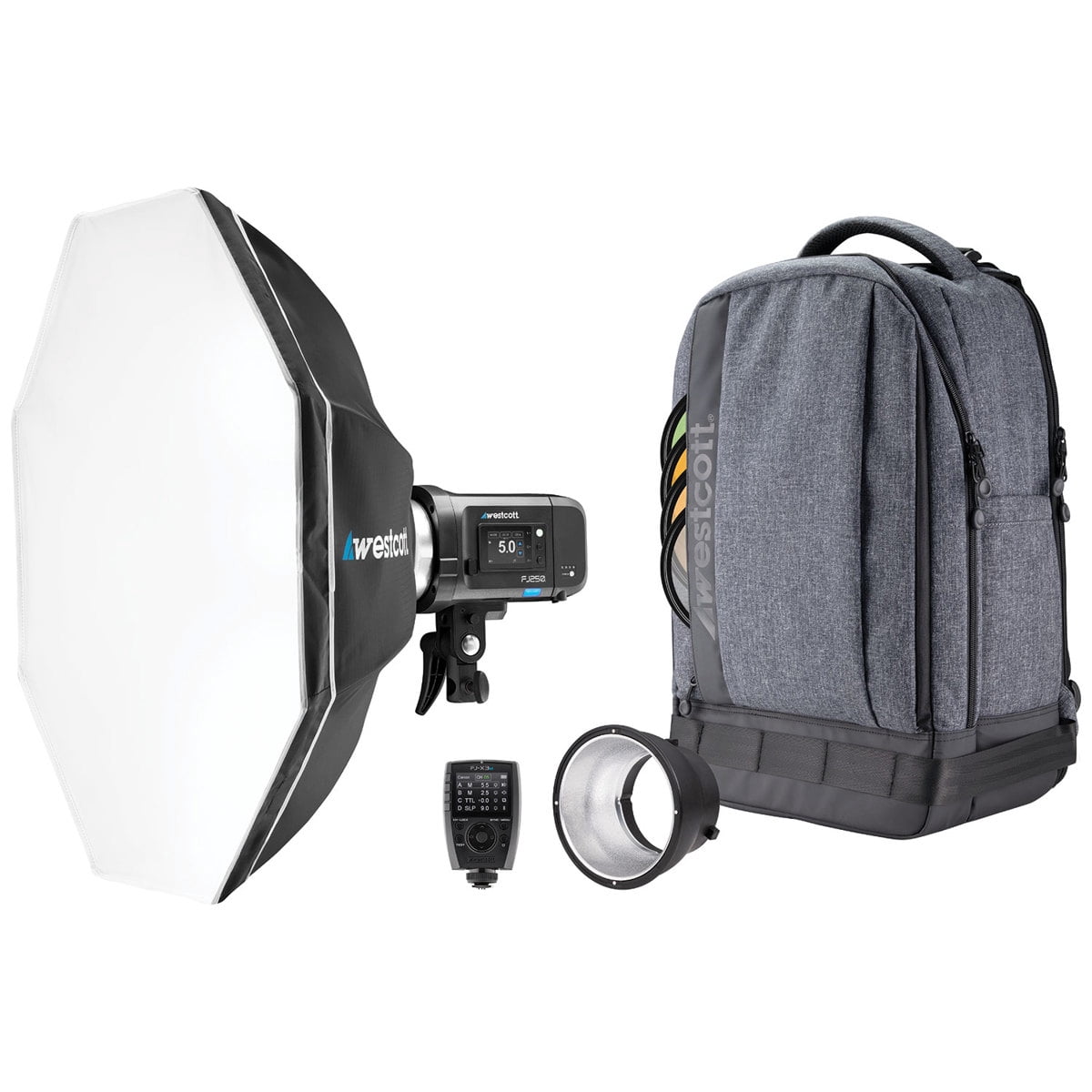 Westcott FJ250 250W Strobe Backpack Kit with FJ-X3 M Universal Wireless ...
