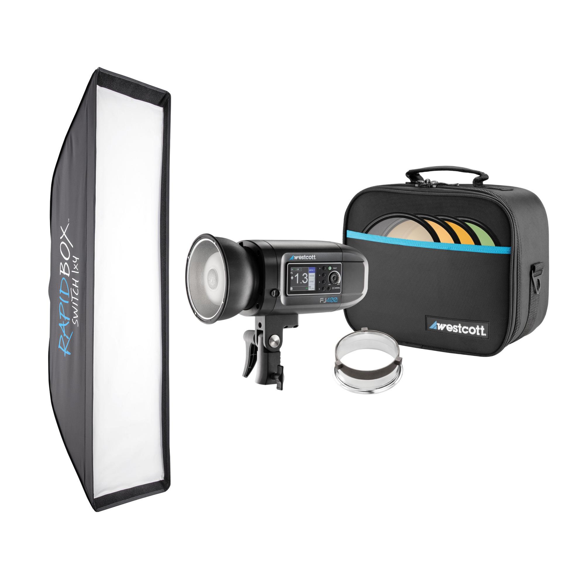 Westcott FJ400 400Ws Strobe with AC and DC Lithium Polymer Battery ...