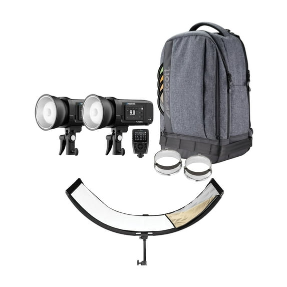Westcott FJ400 II Strobe 2-Light Backpack Kit with FJ-X3 M Universal ...
