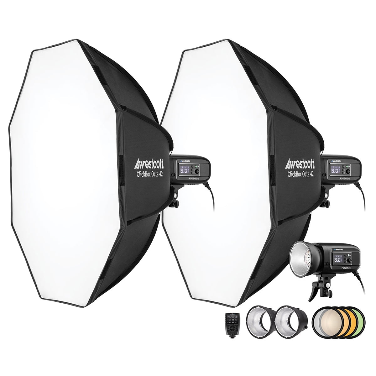 Westcott FJ400-SE 3-Light Studio Strobe Kit with FJ-X3 M Universal ...