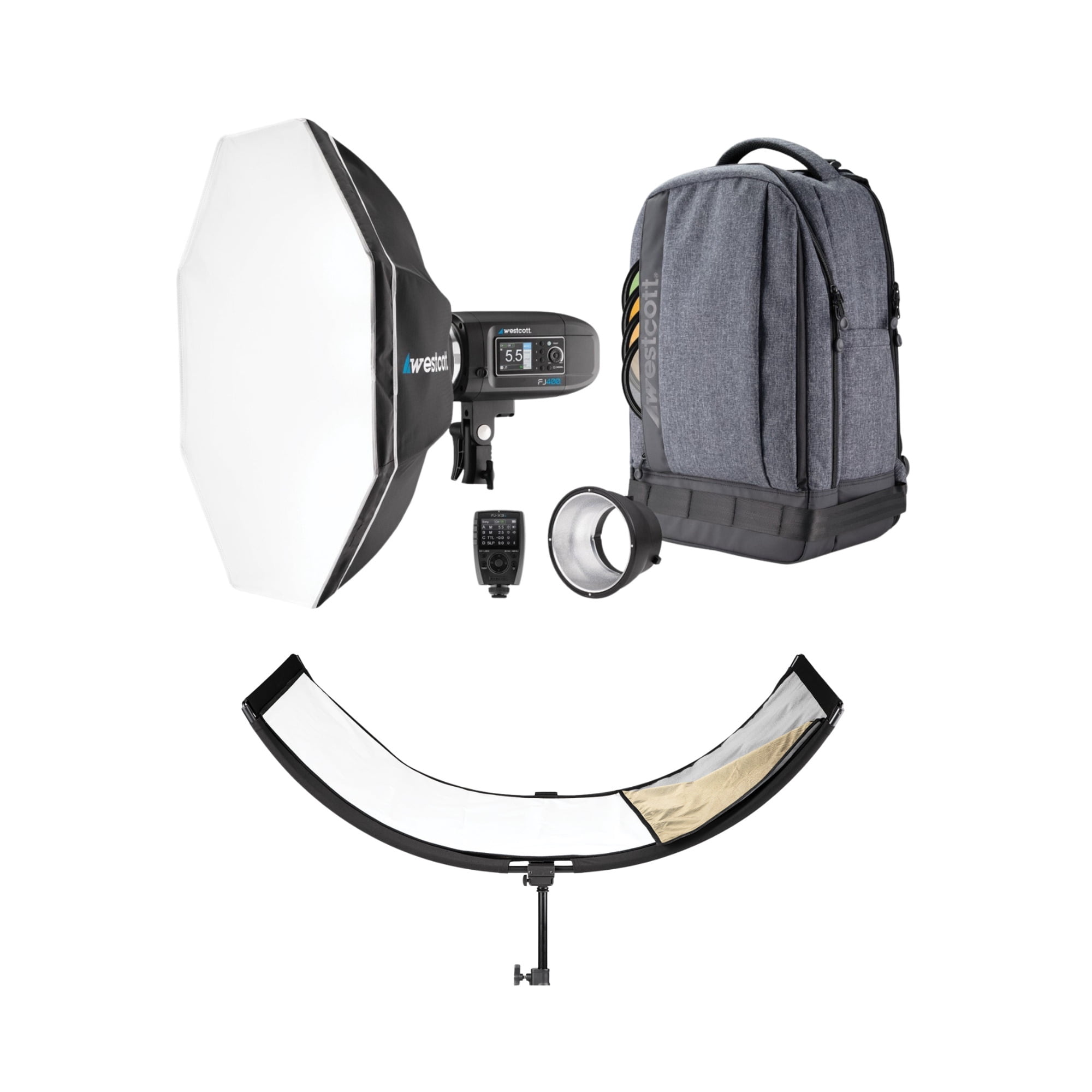 Westcott FJ400 Strobe 1-Light Backpack Kit and FJ-X3 S Wireless Trigger ...