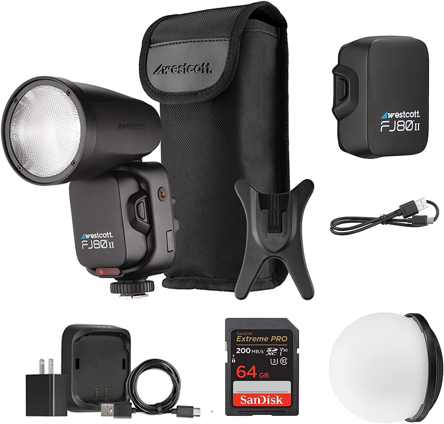 Westcott FJ80 II M Universal Touchscreen 80Ws Speedlight with Multi ...