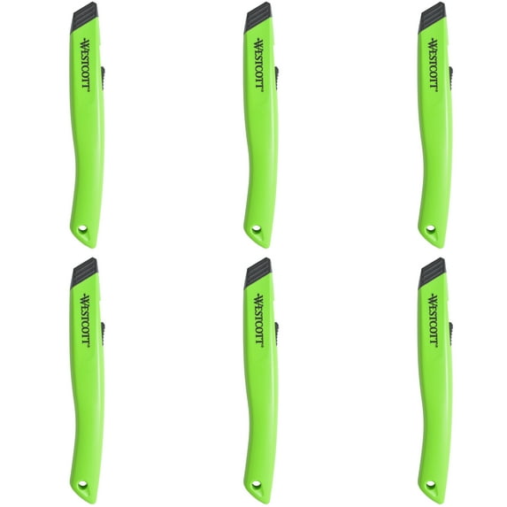 Westcott Full Size Auto Retractable Ceramic Utility Box Cutter, Pack of ...