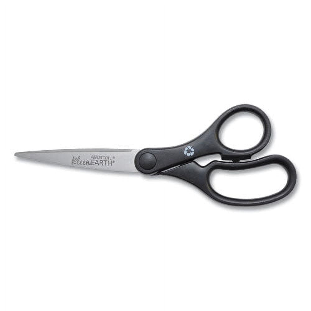 Westcott KleenEarth Basic Plastic Handle Scissors, 7" Long, 2.8" Cut ...