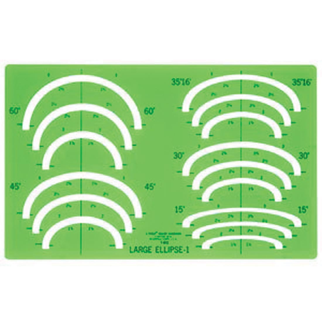 Westcott Large Ellipses Template - Walmart.com