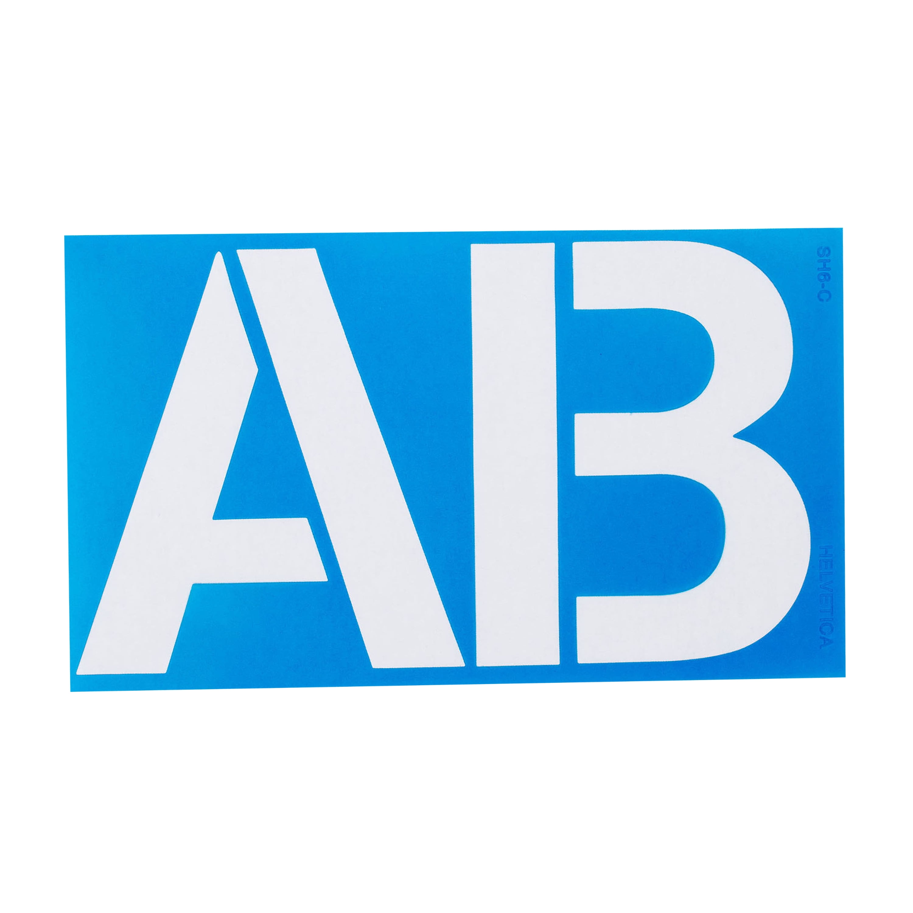 Westcott Lettercraft Stencil, 6", Lettering, Plastic, Helvetica Font ...