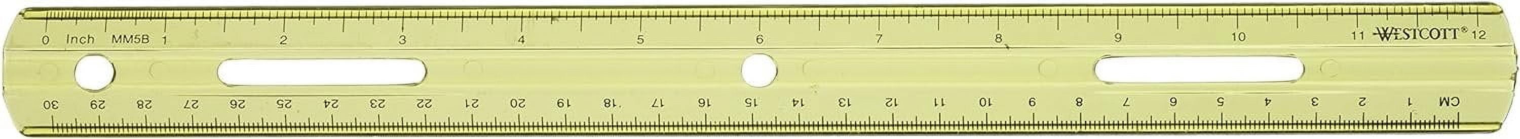 Westcott Plastic Ruler, 12 Inches/30 Centimeters, Assorted Colors 10526 ...