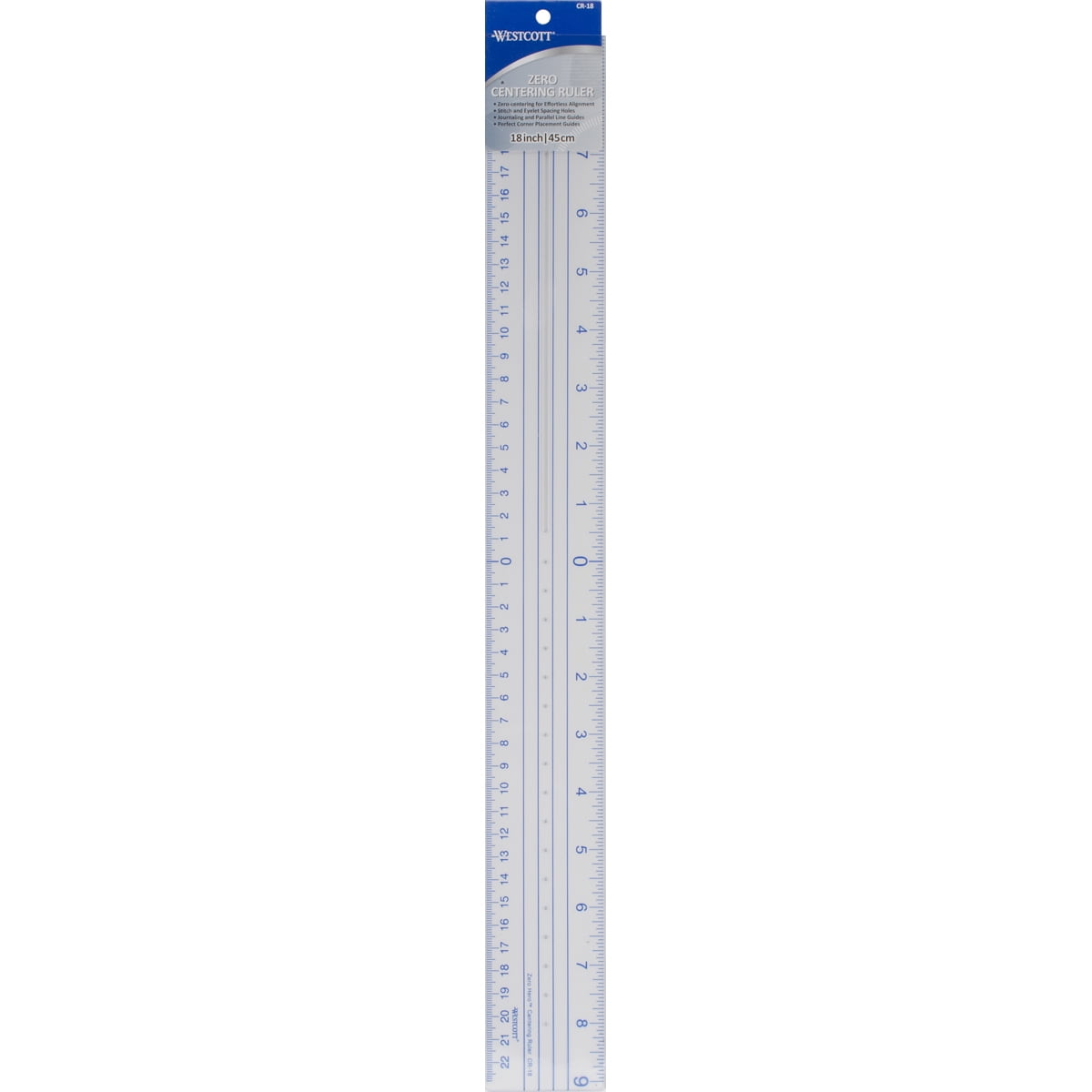 Westcott Plastic Ruler 18"-Zero Centering - Walmart.com
