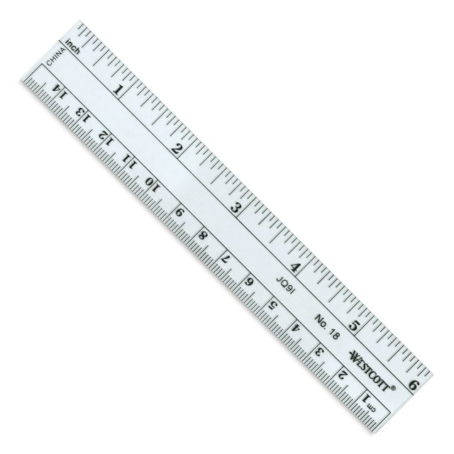 Westcott Flexible Inch/Metric Ruler - 6", Inch/Metric - Walmart.com