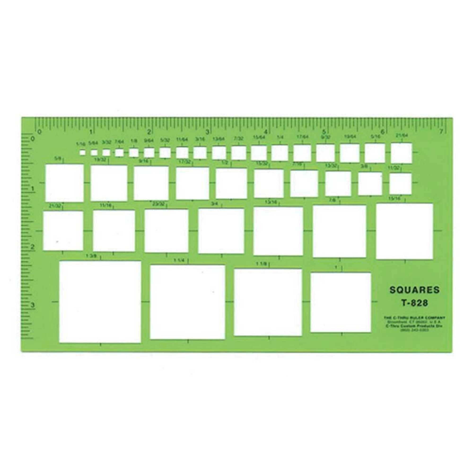 Westcott Squares Template, 4 x 7-1/4 Inches - Walmart.com