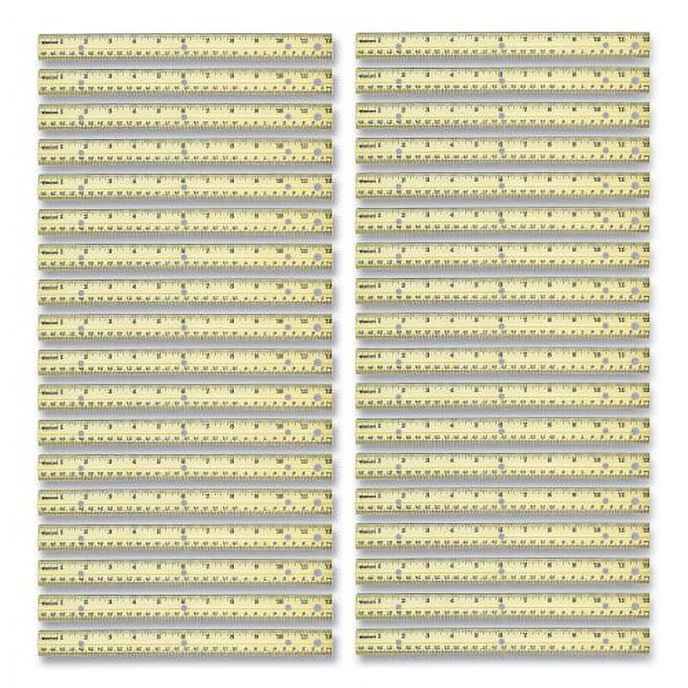 Westcott Three-Hole Punched Wood Ruler, Standard/Metric, 12" (30 cm ...