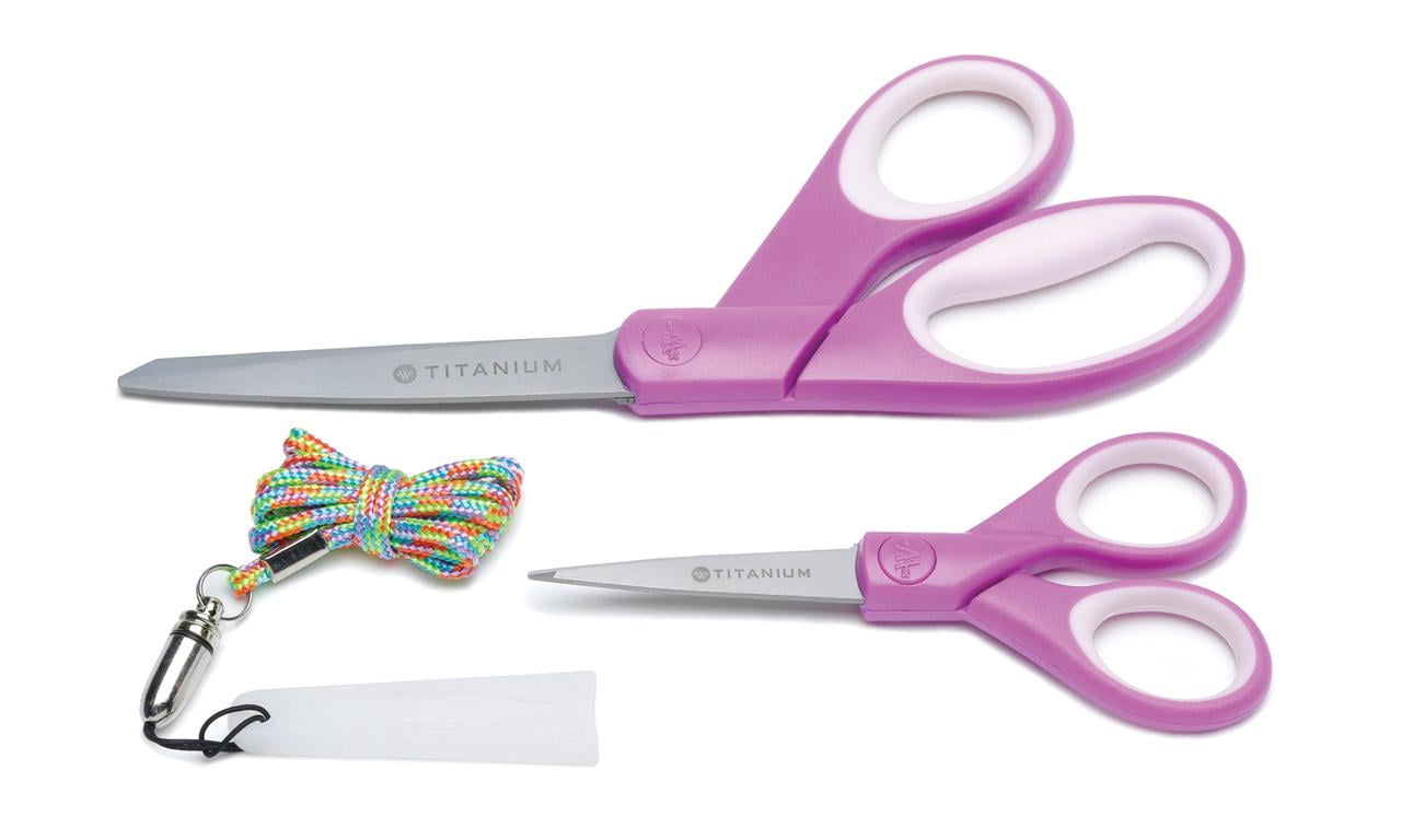 Westcott Titanium Bonded 5", Micro-tip, & 8" Bent Scissors, for Craft ...