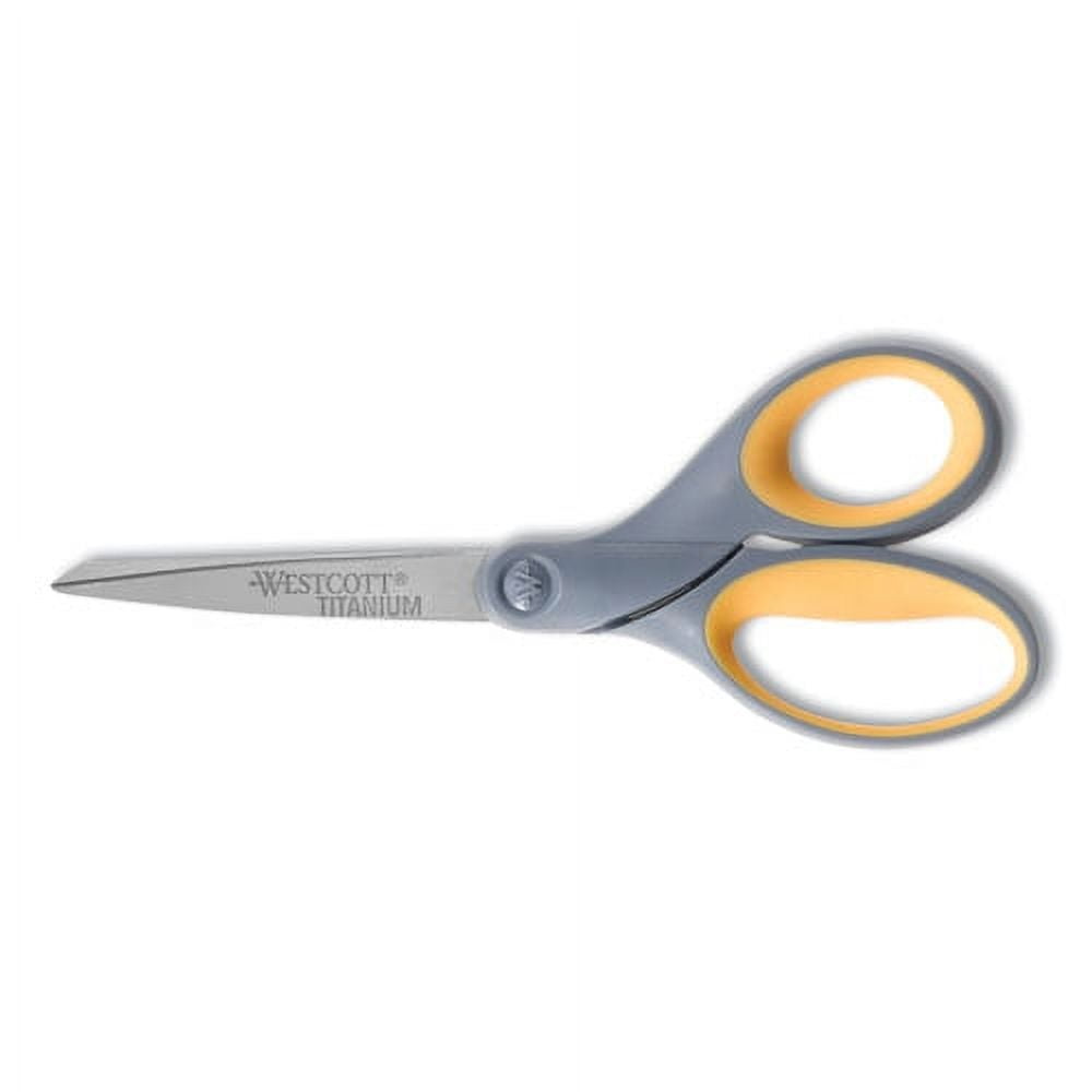 Westcott Titanium Bonded Scissors, 7" Long, 3" Cut Length, Straight ...