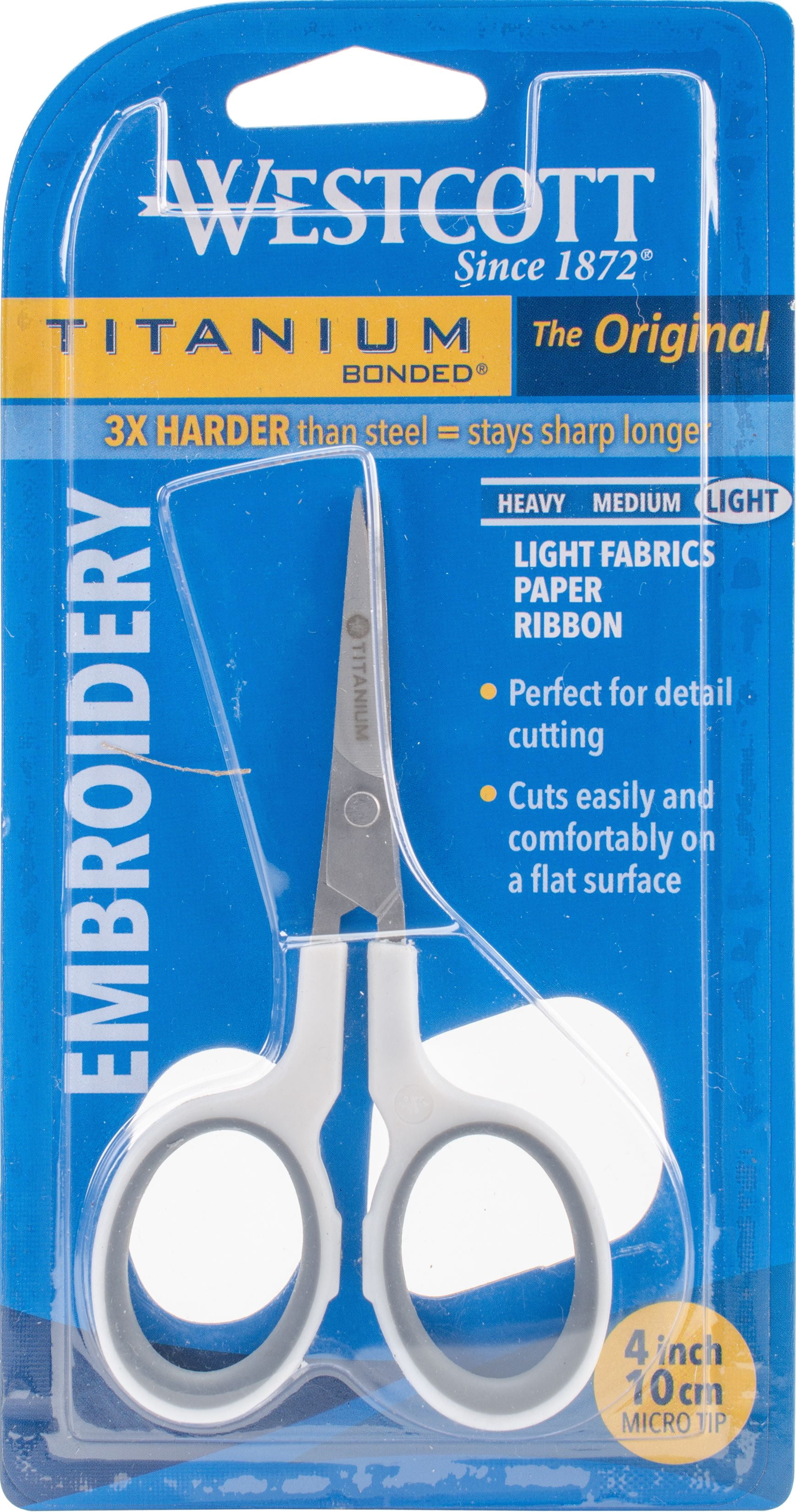Westcott Titanium Straight Embroidery Scissors 4" - Walmart.com