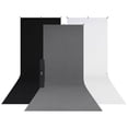 Westcott 5x12' X-Drop 3-Pack Multi-Color Backdrop Kit with Stand ...