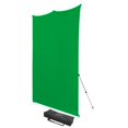 Westcott X-Drop Pro Fabric Backdrop Kit (Chroma-Key Green Screen, 8 x 8 ...