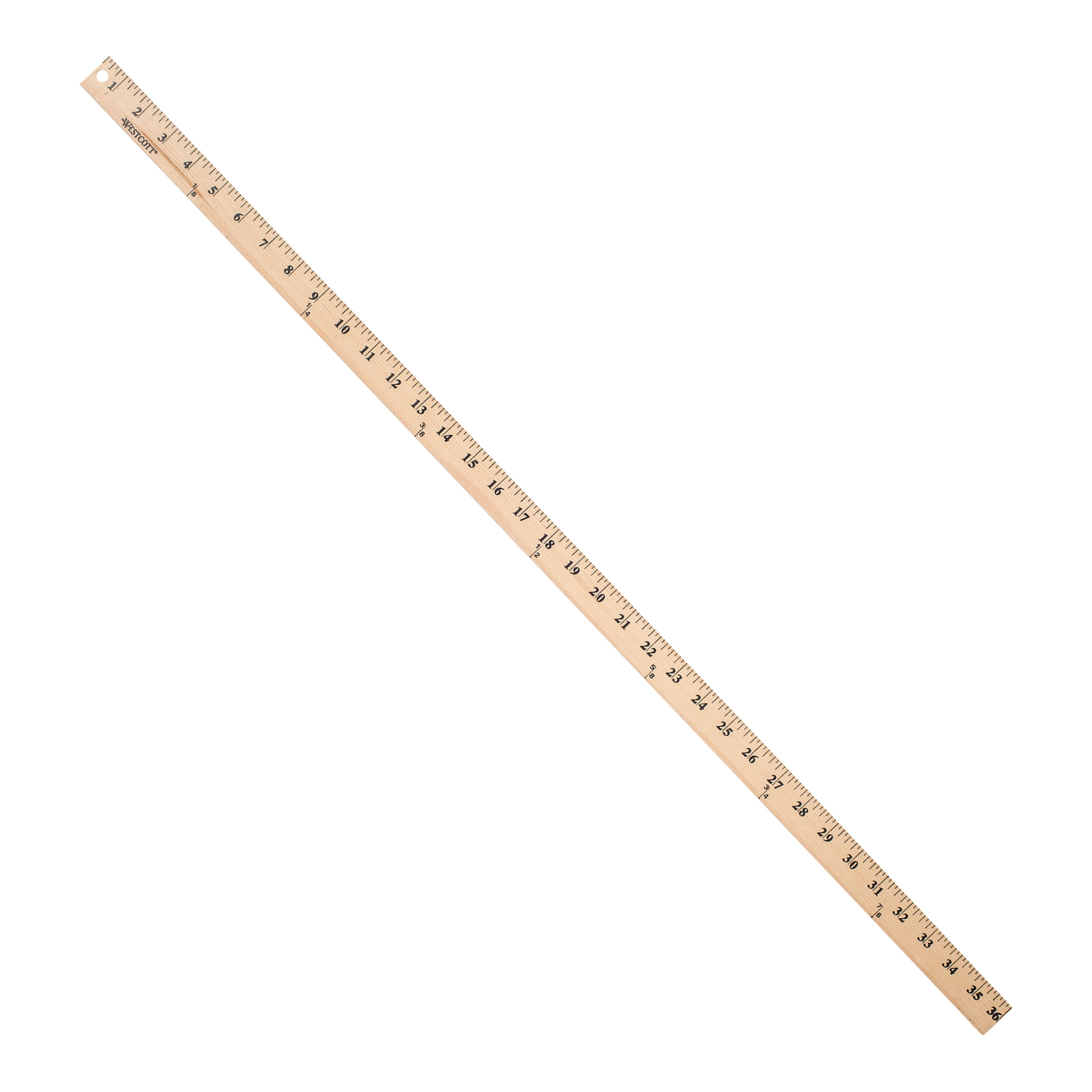 Westcott Yardstick Ruler, 36", Wood, 0.4 lb., for Office, 1-Count ...