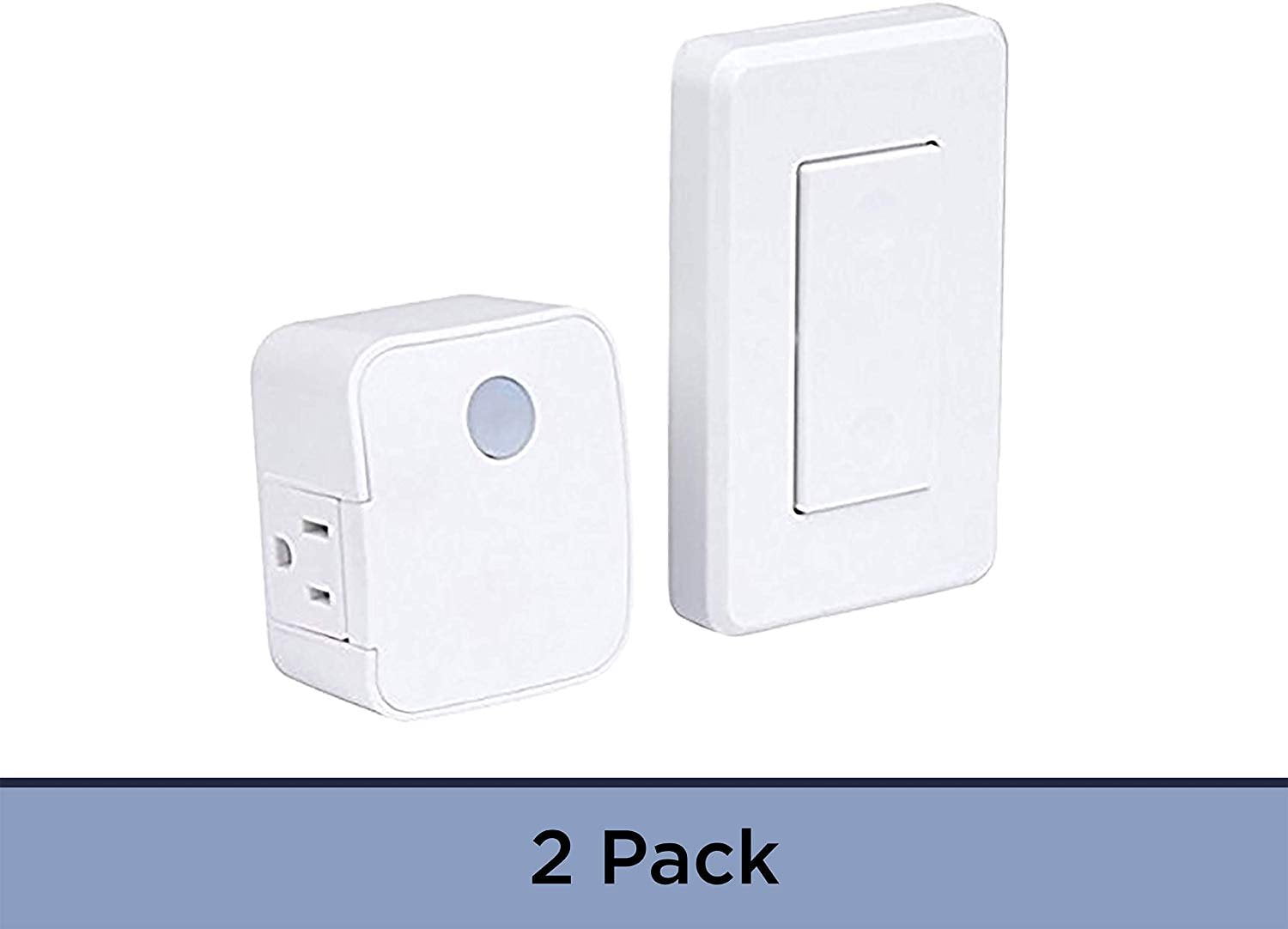 Westek Indoor Wireless Wall Outlet Switch With Remote Operation, Pack ...