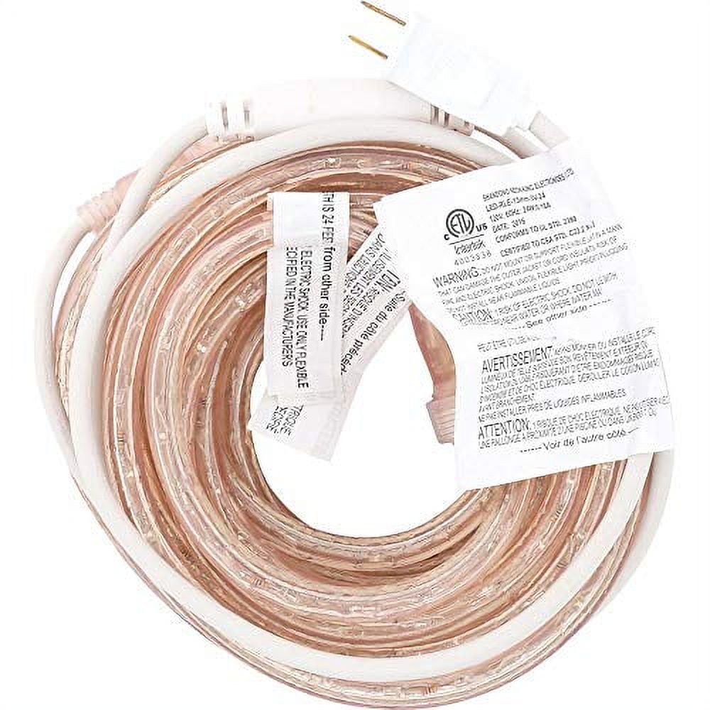 Westek RWLED24BCC Indoor/Outdoor LED Rope Light Kit, 24 feet, Warm ...