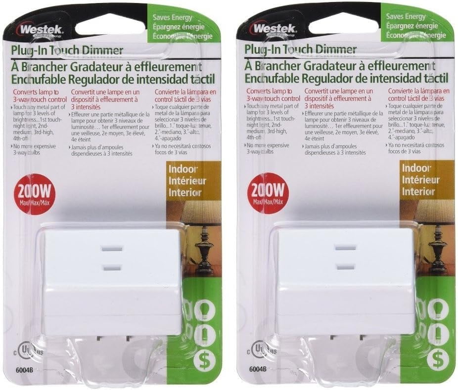 Westek White 200 watts Rocker Dimmer 2 pack - Walmart.com