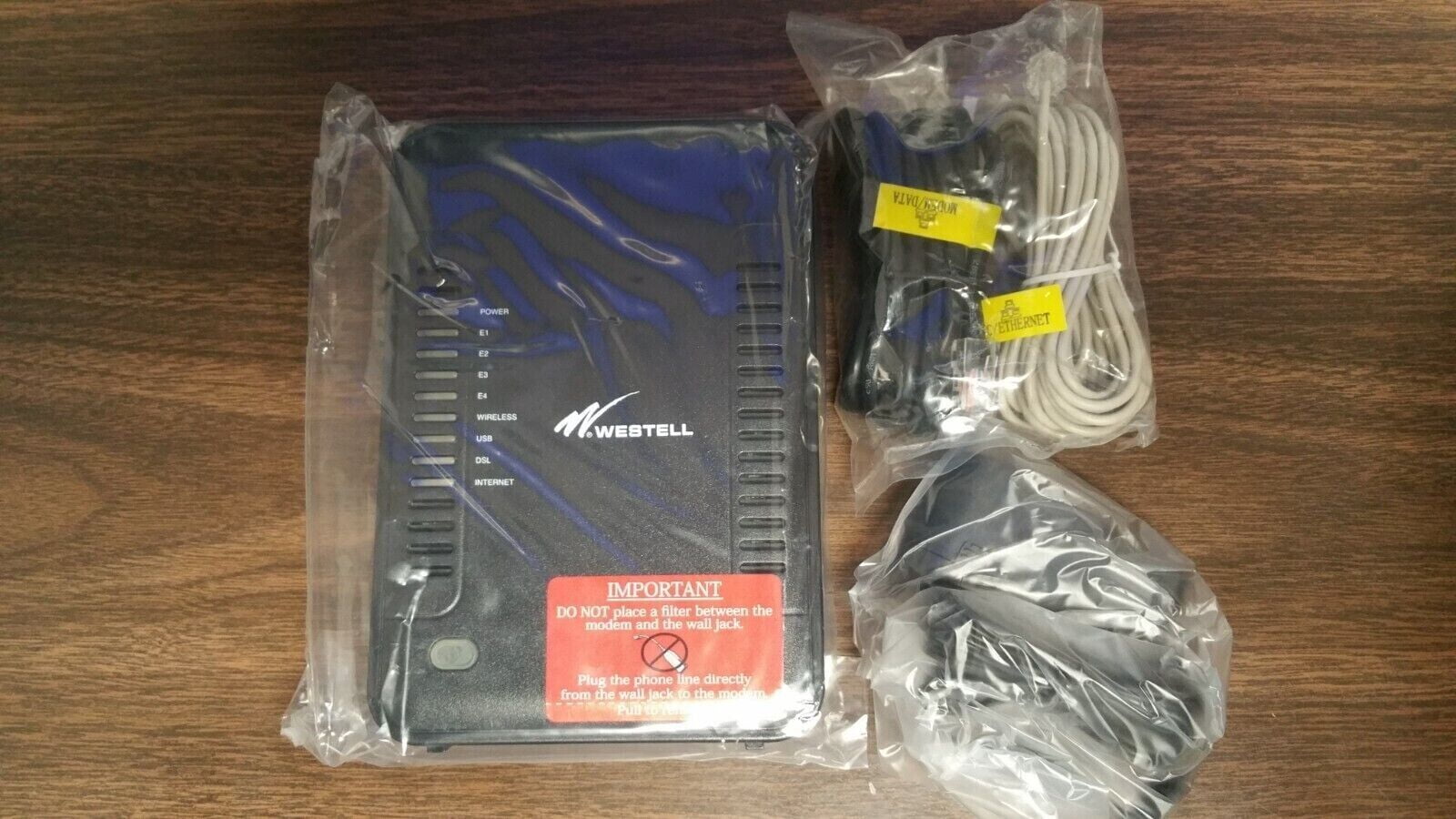 Westell A90-750018-07 DOCSIS 3.0 4 Ports ADSL +Gateway Modem-Router ...