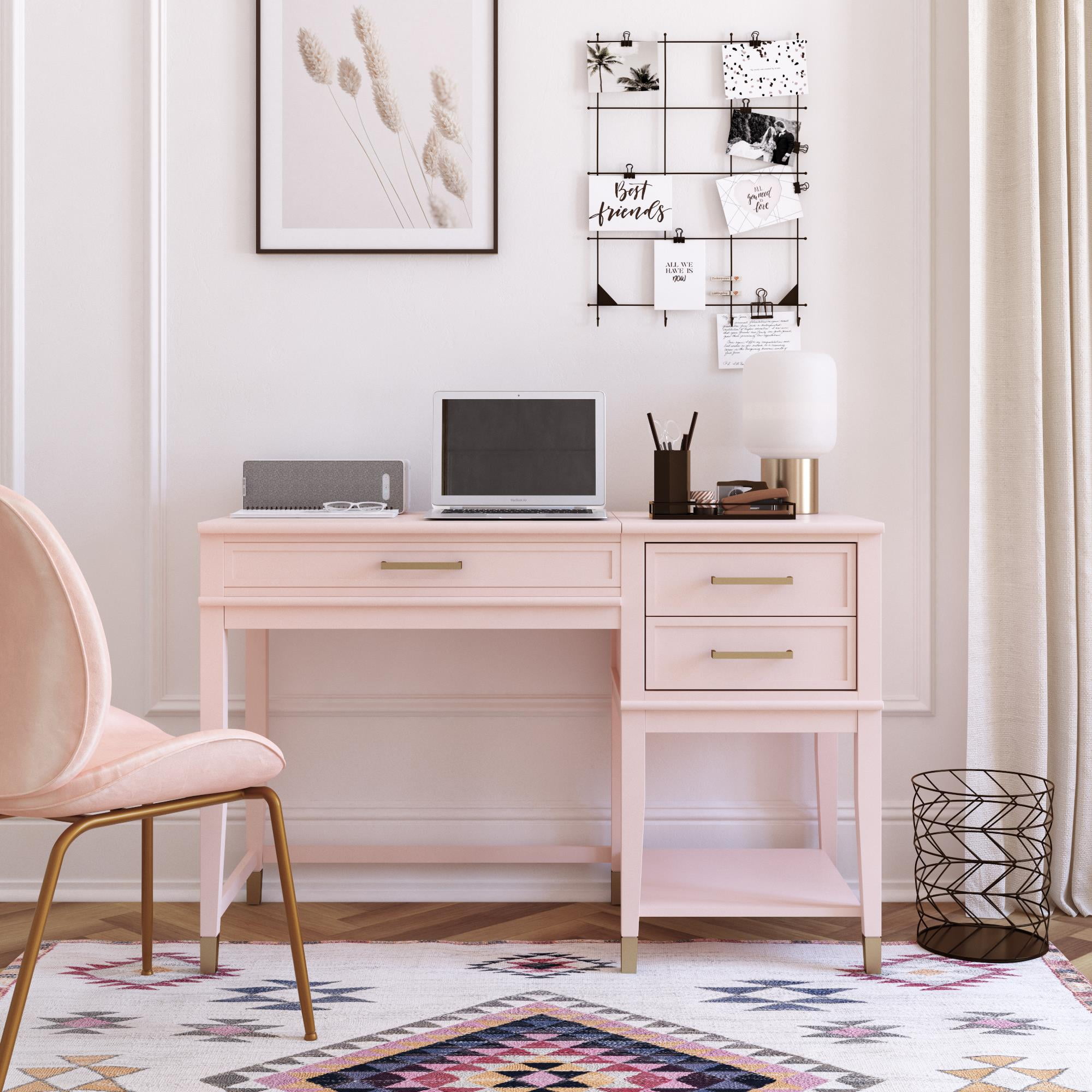 Westerleigh Lift-Top Computer Desk, Pink - Walmart.com