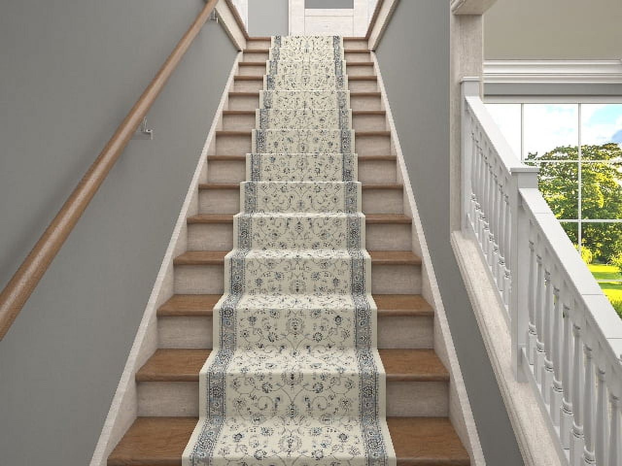 Westerly 26' Step Staircase Runner Rugs - Luxury Bergama Collection(100 ...